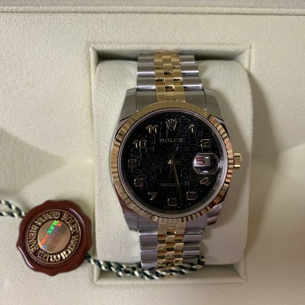 ROLEX WATCH - Men's - Style #116233 - Bracelet #63203 -Dial-Black ...