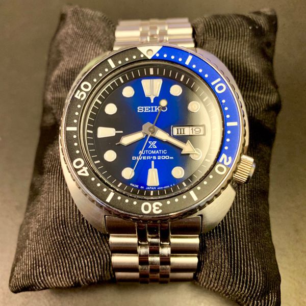 FSO: Seiko SRPC25J1 Dark Knight Blue/Black Gradient Dial Turtle w ...