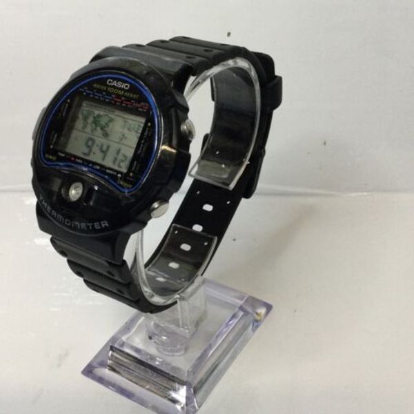 #RARE# VINTAGE CASIO TS-100 THERMOMETER WATCH - FULLY WORKING ...