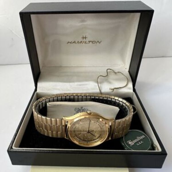 RARE VINTAGE HAMILTON ARTCRAFT 9812 WATCH ASSN IRON WORKERS IN BOX ...
