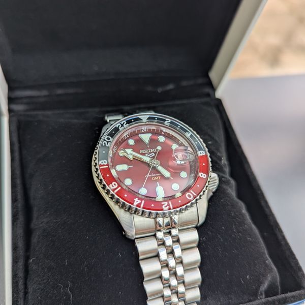 Seiko 5 Sport Automatic GMT Watch Passion Red SSK031K1 Limited Edition ...
