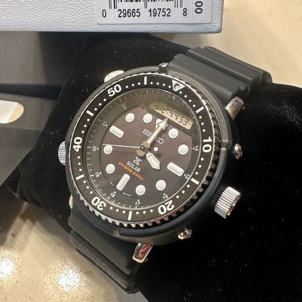 Seiko Prospex Arnie Solar Diver Black Watch - SNJ025 | WatchCharts ...