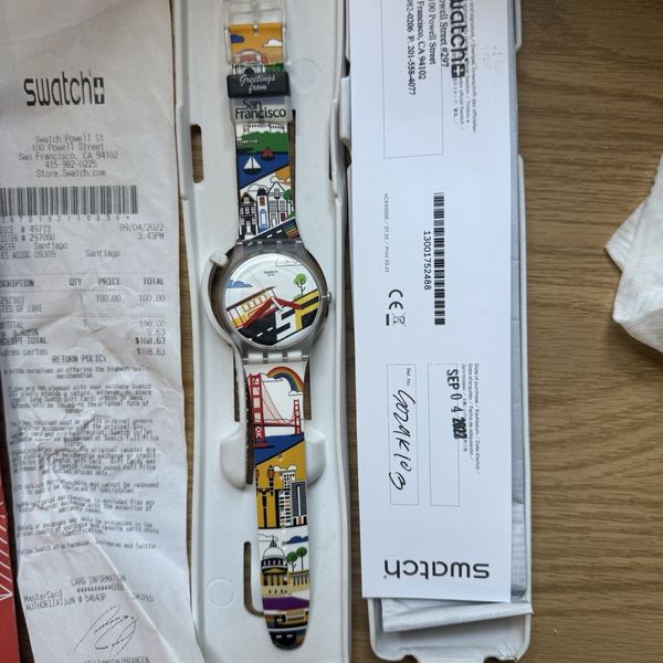 Swatch watch greetings from San Francisco destination series rare ...