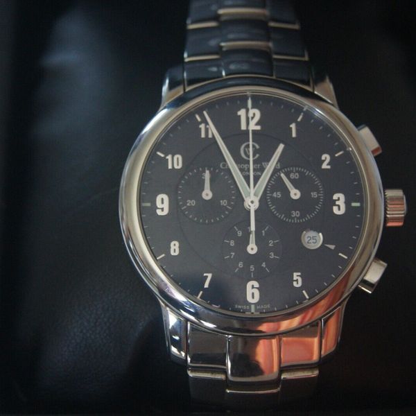Christopher Ward C3 Malvern Mk1 Chronograph C3SKS Black & Steel ...