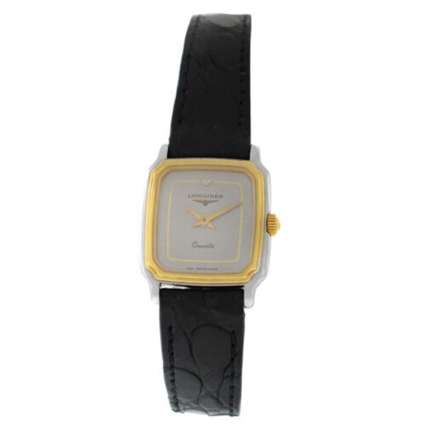 New Ladies' Longines Stainless Steel Gold Plaque Quartz 20mm Watch ...