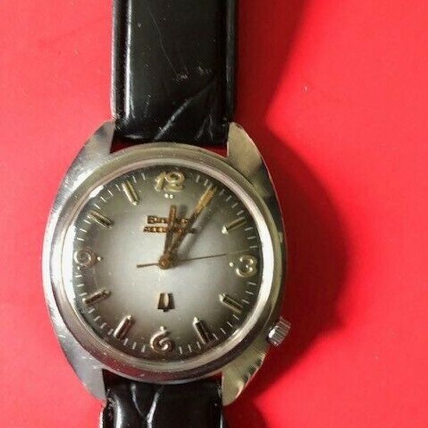 Bulova Accutron,2180,N2(1972),S.S.Case,gray dial,gold hands and markers ...