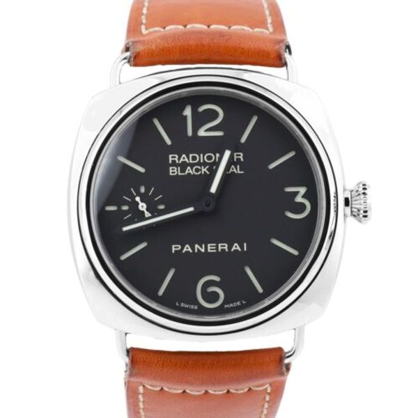 MINT Panerai Radiomir Black Seal PAM183 Steel Leather Manual 45mm ...