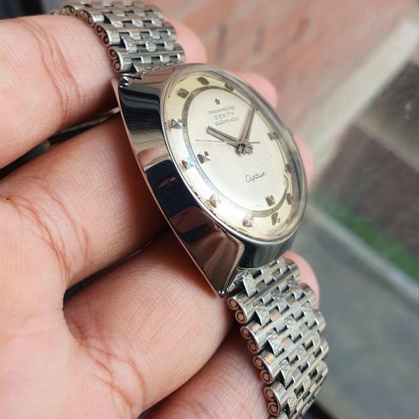 [WTS] Zenith Captain SERVICED Chronometer Jumbo Hi-beat Silver Sunburst ...