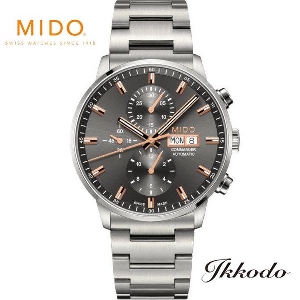 MIDO Mido Commander 2 60 Hours Power Reserve Automatic Charcoal Gray ...