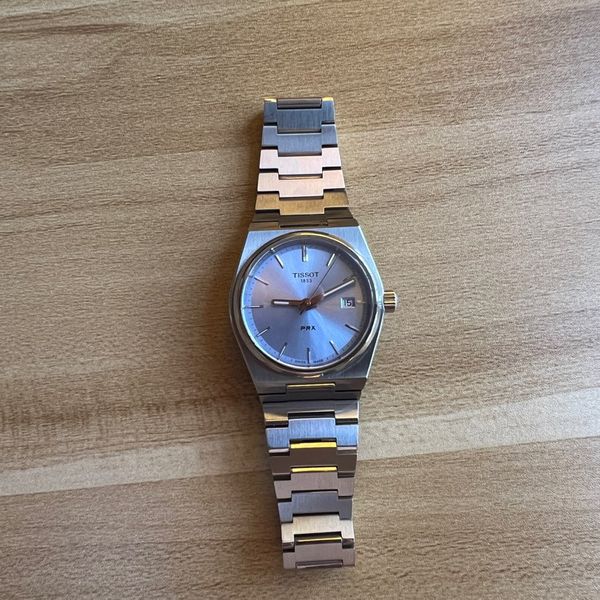 Tissot PRX Ice Blue 35mm ️ Mint Condition! | WatchCharts Marketplace