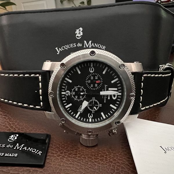 [$400 USD] Jacques du Manoir 45mm Swiss Made Men's Timepiece PAN.1 ...