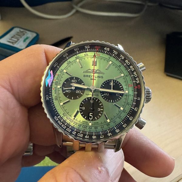 FSOT Breitling Navitimer green dial AB0138 | WatchCharts