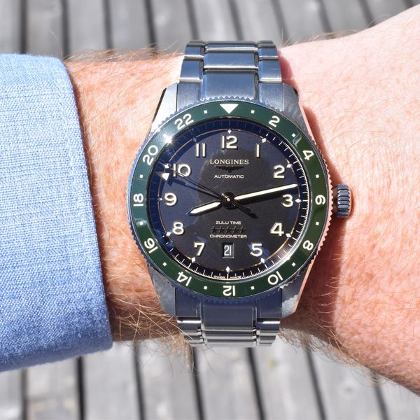 [WTS] 2023 Longines Sprit Zulu Time 42mm Green Bezel L38124632 Full Set ...