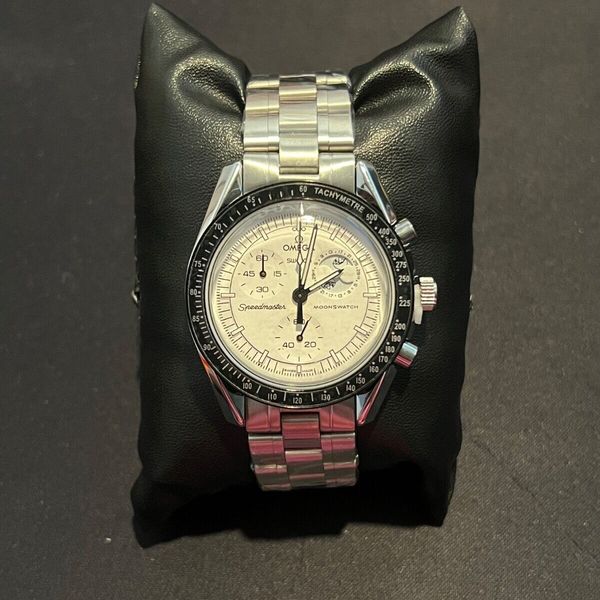 Omega x Swatch Moonswatch Metal Mod Mission to Snoopy White With ...