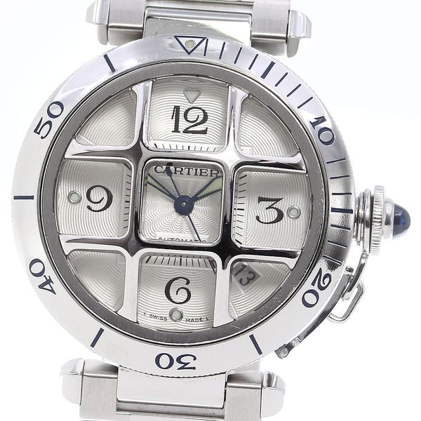 [CARTIER] Cartier Pasha Grid 38mm Date W31059H3 Automatic Men's_731379 ...