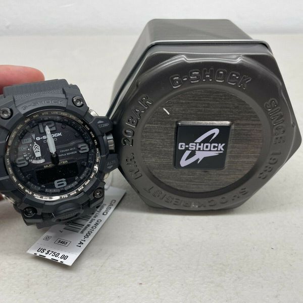 Casio G-Shock Mudmaster Solar Atomic Triple Sensor Men's Watch GWG1000 ...