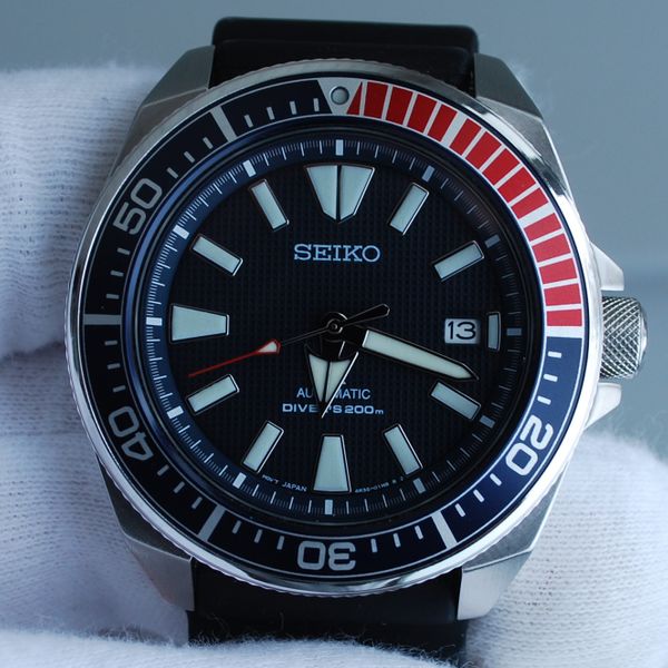Very Nice SEIKO Samurai Prospex "Pepsi" Automatic Dive Watch Model ...