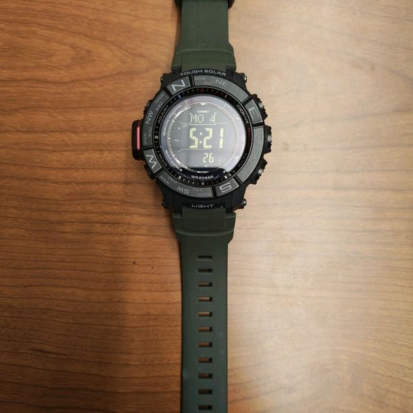 Casio Pro Trek Men's Tough Solar Atomic Time #3444 | WatchCharts ...