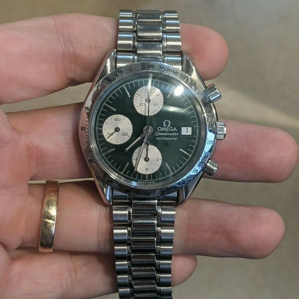 Omega Speedmaster 39mm 3811.70.26 Stainless Steel with "Golf" Green ...