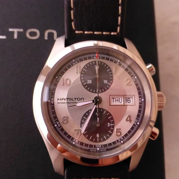 FS: Hamilton Khaki Field Auto Chrono 42mm - H71566553 - new ETA H21 ...