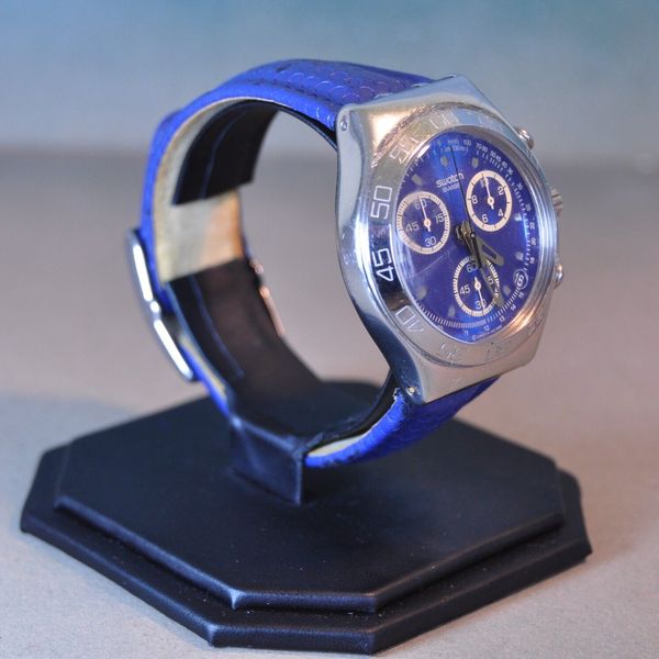 Swatch Irony Chronograph AG 2002. 40mm Stainless Steel Case. w/new ...
