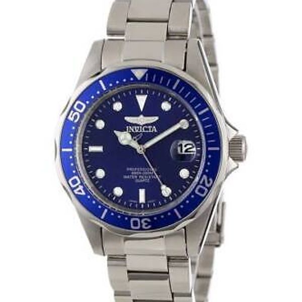 Invicta Pro Diver 200M Quartz Blue Dial 9204 Men's Watch | WatchCharts ...