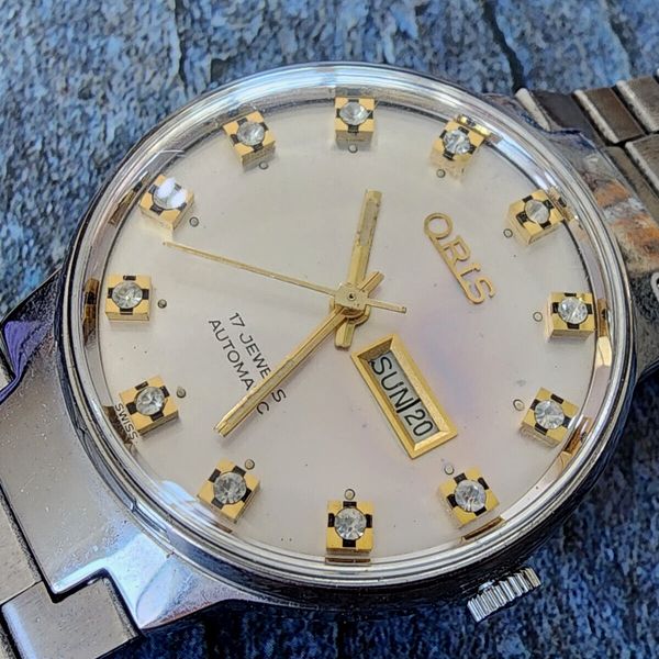 Mint Rare Vintage Oris Silver Dial 8603 Date Automatic Gents 2 ...