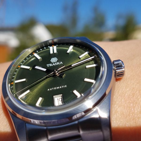 [$485 USD] Traska Commuter Woodland Green | WatchCharts Marketplace