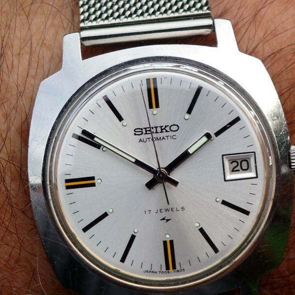Vintage Seiko 7005 -7130 Automatic December 1974 4D7534 17 Jewels New ...