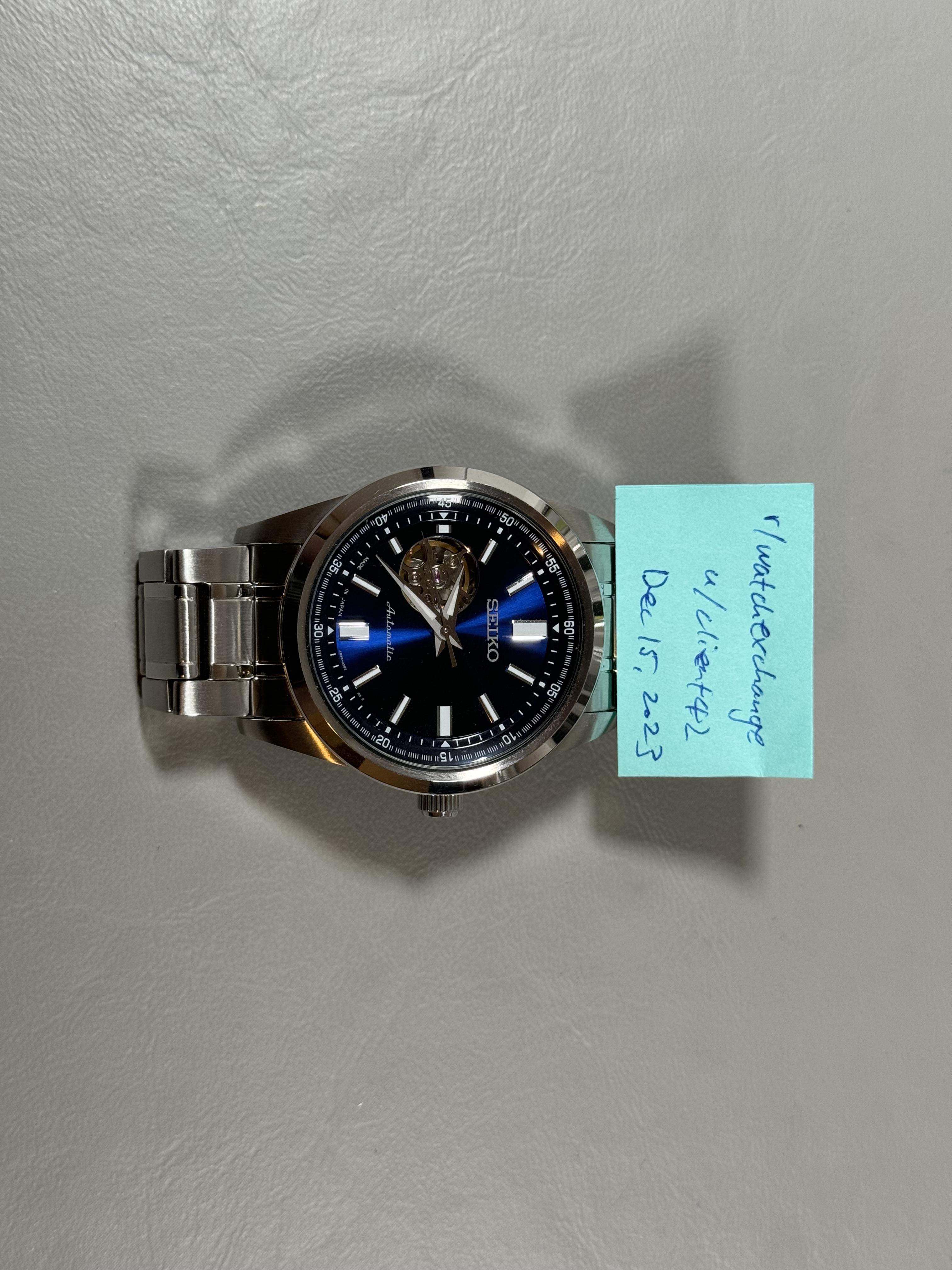 [WTS] Seiko Selection SCVE051 4R38 Blue Dial Open Heart Automatic ...