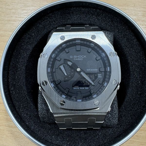 Custom Casio G-Shock GA-2100 Mod â CasiOak Stainless Steel Watch ...