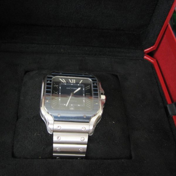 Fs: Cartier santos 2022 blue dial wssa0048 | WatchCharts