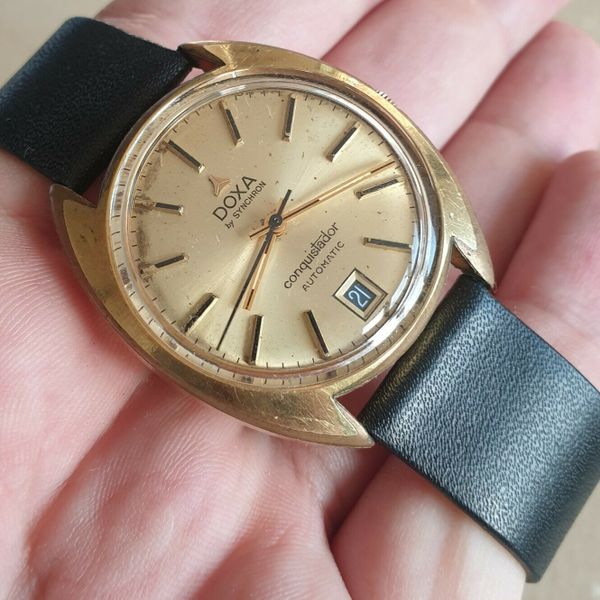 Vintage Doxa by Synchron Conquistador Automatic Watch - cal ETA 2783 ...