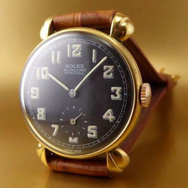 VINTAGE & FINE ROLEX MARCONI SPECIAL HAND WINDING RARE LUGS 1940 ...