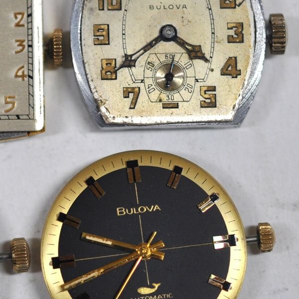 Lot of 5 Vintage Bulova Dior Bulova Automatic Wrist Watch Movements ...