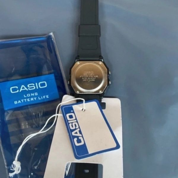 NEW Casio F91 W Men's Digital Watch - Black | Gold Alarm, Light ...