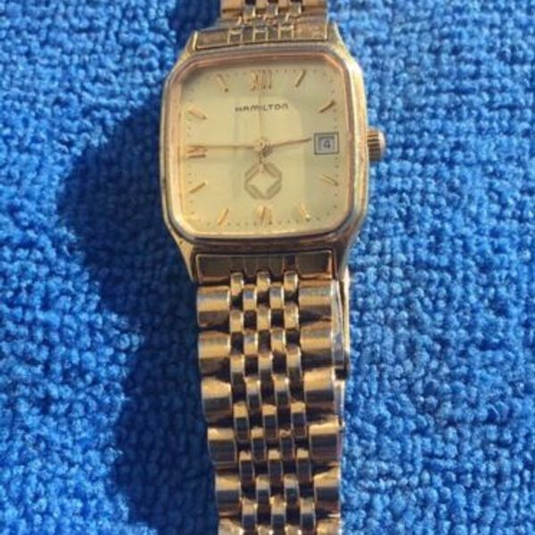 Vintage Hamilton Gold Filled Ladies Tank Watch Quartz | WatchCharts ...