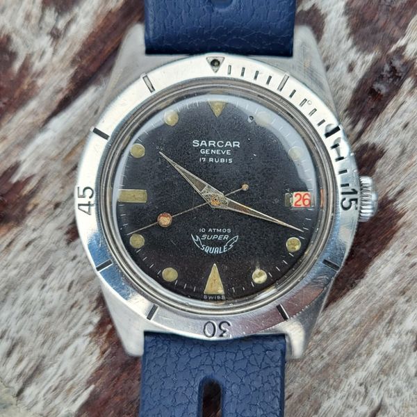 Vintage SARCAR SUPER Shark Diver 10 Atmos from 1960s | WatchCharts Marketplace