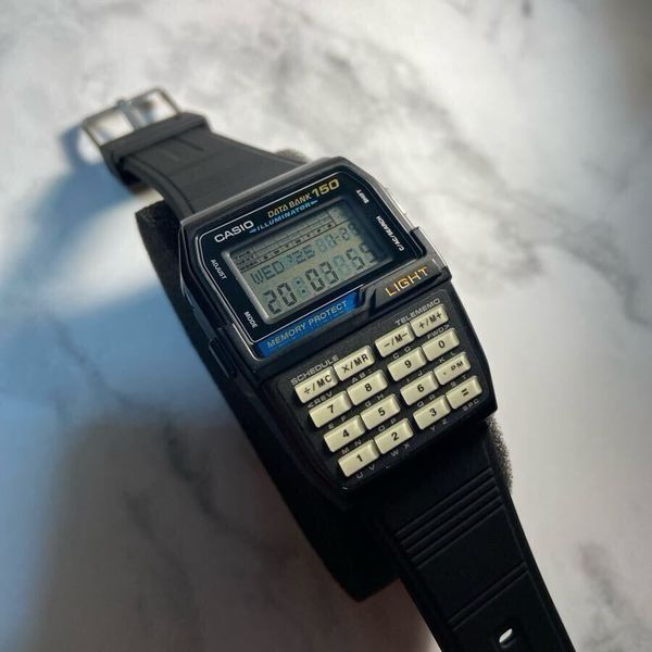 Casio Databank DBC-150 Vintage Watch Black Retro Keypad Luminous Band ...