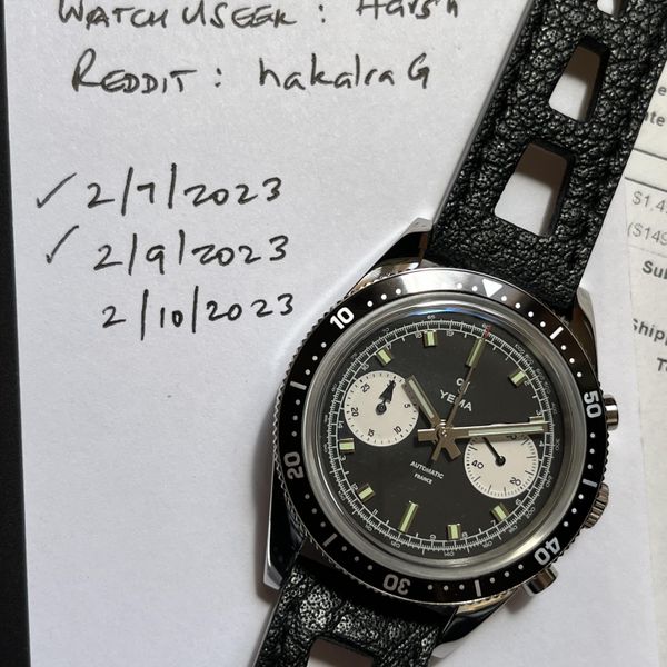 [WTS] Yema Speedgraf, Automatic Chronograph, LNIB, Seiko NE88 movement | WatchCharts Marketplace