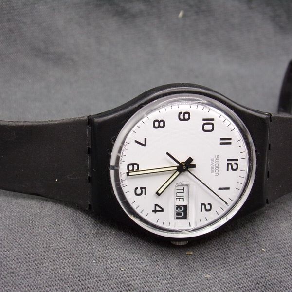 Men's 1999 SWATCH Swiss Easy-Reader Watch w/ New Battery - Works Great ...
