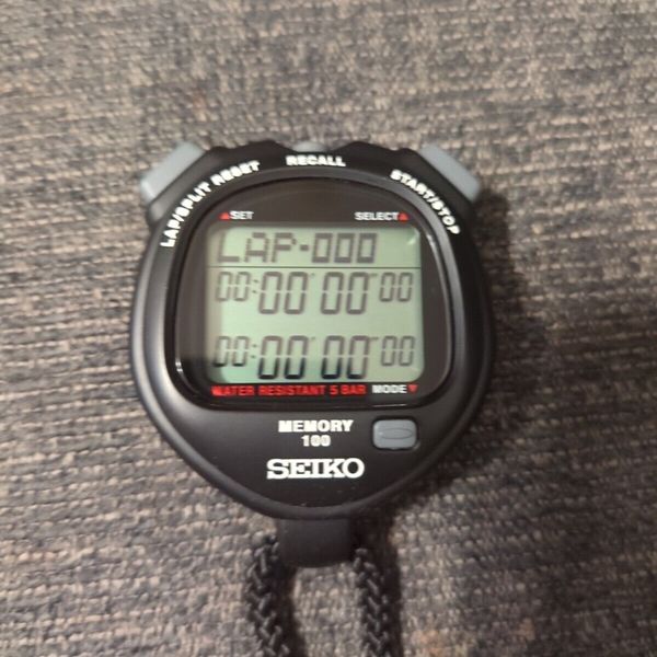 Seiko Quartz Stopwatch Memory 100 Model# S056-4000. C | WatchCharts ...