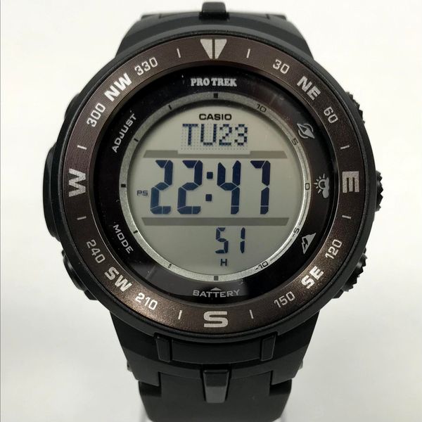 [Used] PRO TREK Digital Watch PRG-330-1JF CASIO Casio Men's Black Black ...