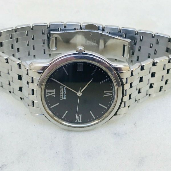 Citizen Eco-Drive Stiletto G431-T001793 Black Dial ALL SS Men’s Watch ...