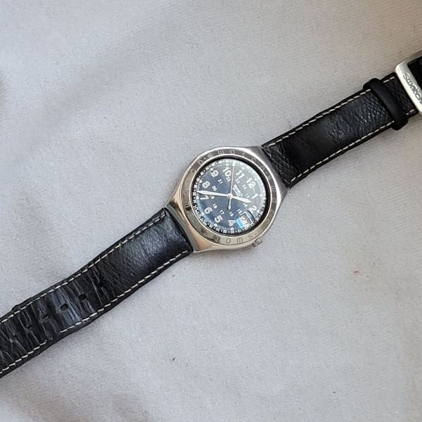 SWATCH IRONY AG1993 Vintage Men's Watch Blue Dial Runs Great 36mm ...