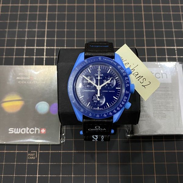 Swatch Mission To Neptune - Bioceramic Speedmaster Moonswatch ...