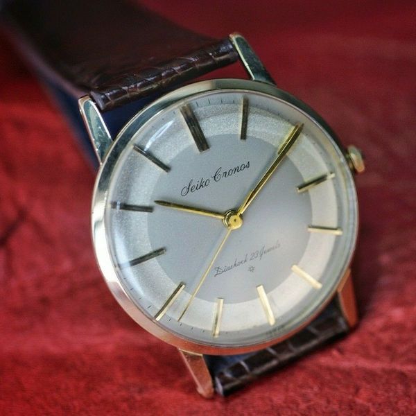 Vintage 1959 SEIKO Cronos 23 Jewel Gold Plated In the USA | WatchCharts ...