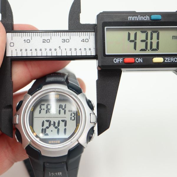 Timex 1440 Mens Sports Watch 43mm Black Indiglo Chrono Alarm with New ...