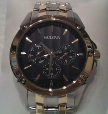 Bulova 98C120 Men's Dress Two Tone Chronograph Watch $595 - READ ...