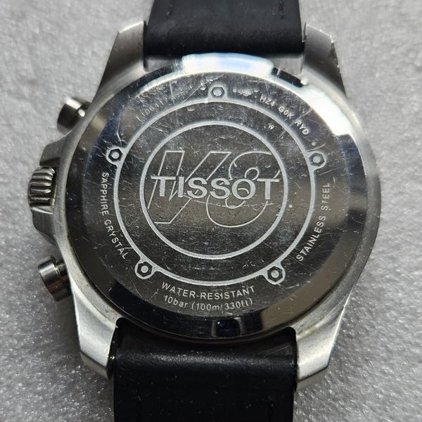 Tissot 1853 V8 Chronograph Men's Watch T106417A Black Face ...